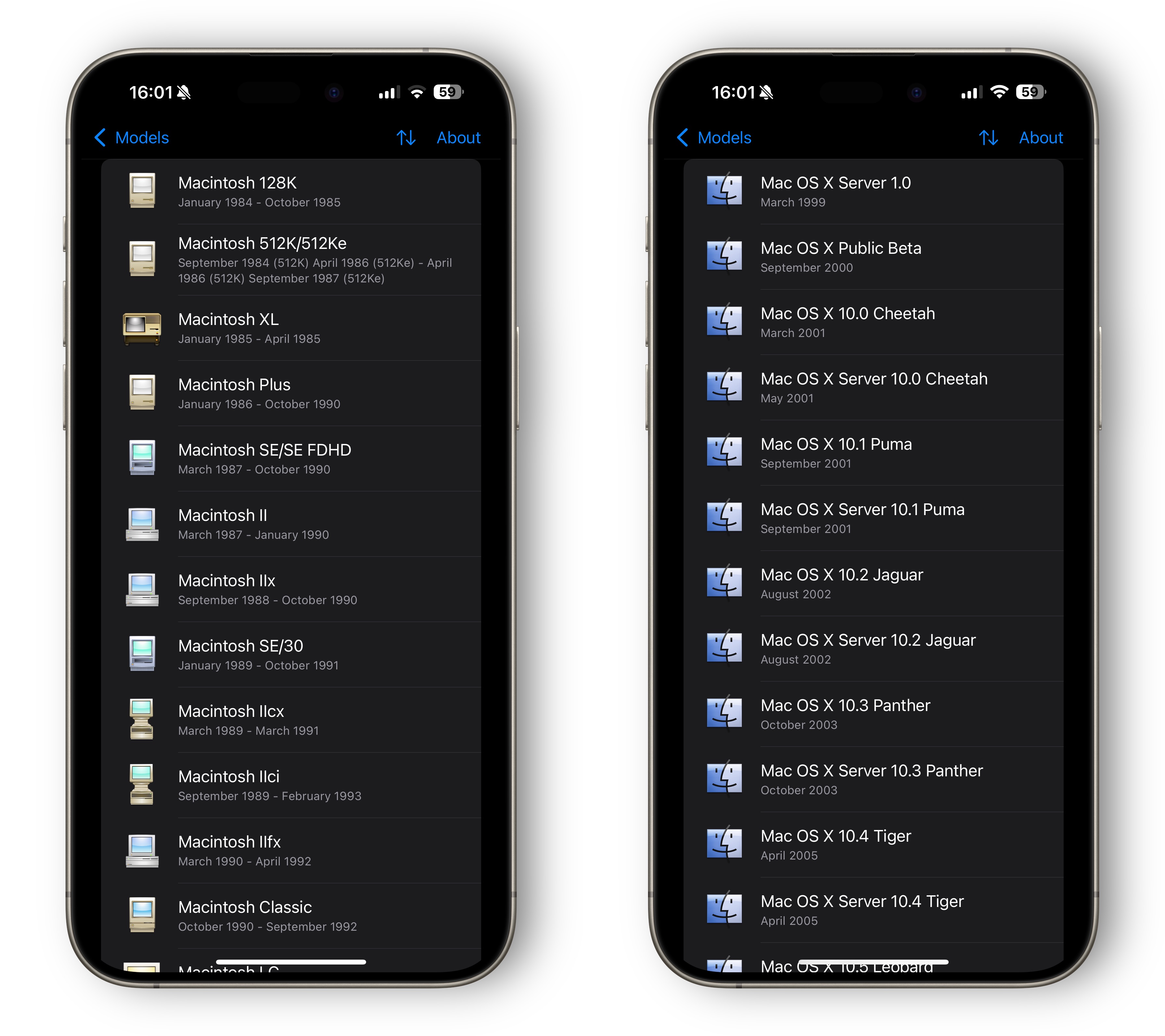 Mactracker: La aplicación para todo usuario de Apple y sus dispositivos de la marca